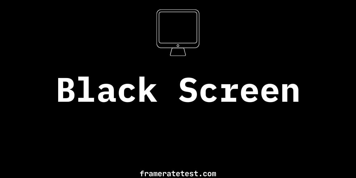 Black Screen - Full Screen Black Display for Testing & Screen Blanking